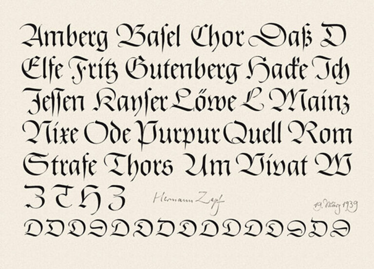 Hermann Zapf – TDC Medalist – Creative Hall of Fame