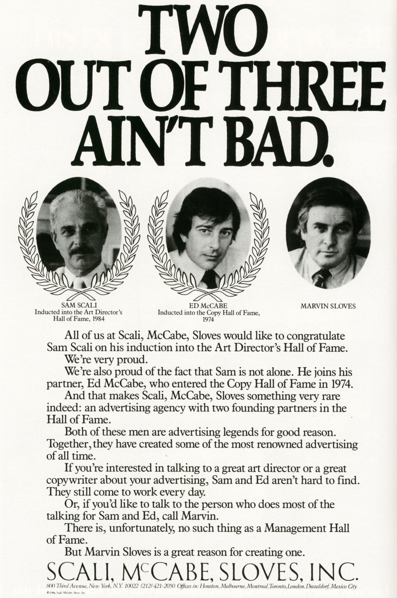 Sam Scali - ADC Hall of Fame | Creative Hall of Fame